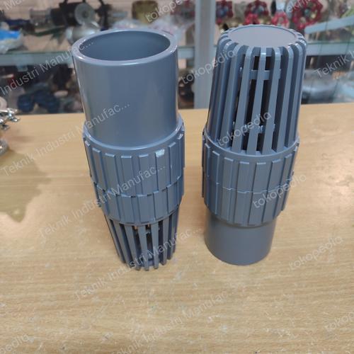 Jual Foot valve Pvc 2"inch Koneksi Socket / Saringan ujung pipa PVc ...
