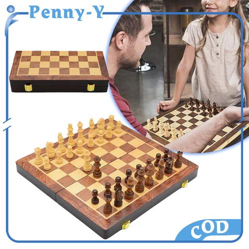 Jual Papan Catur Kayu Premium Papan Catur Magnet Magnetic Chess Board ...