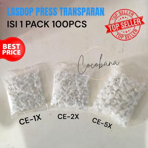 Jual Lasdop Press CE-1x CE-2x CE-5x Transparan 1 Pack 100Pcs - CE-1X, 1 ...