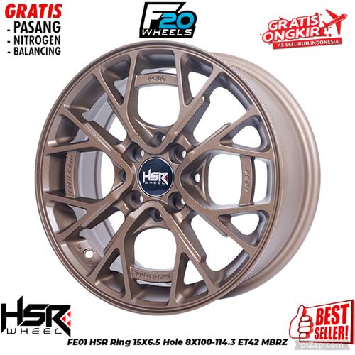 Jual VELG MOBIL HSR FE01 R15X65 H8X100-114,3 ET42 MBRZ - Kota Depok ...