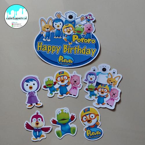 Jual topper pororo the little penguin, cake topper pororo - Kab ...