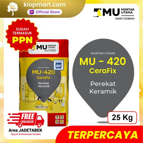 Jual Mortar Utama MU-420 CeraFix Perekat Keramik 25kg - Tokped ...