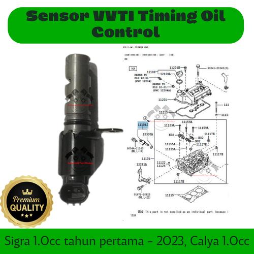 Jual Sensor VVTI Sigra 1.0 Sensor Timing Oil Control 15330-BZ080-001 ...