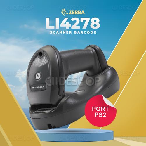 Jual Scanner Barcode Motorola Zebra LI4278 1D Wireless Port PS2 with ...