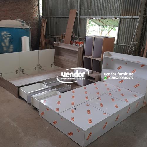 Jual CUSTOM | Dipan Twin Bed Interior Furniture Minimalis HPL Interior ...