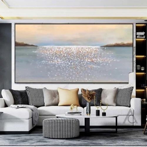 Jual lukisan kanvas dinding modern plus frame hiasan dinding ruang tamu ...