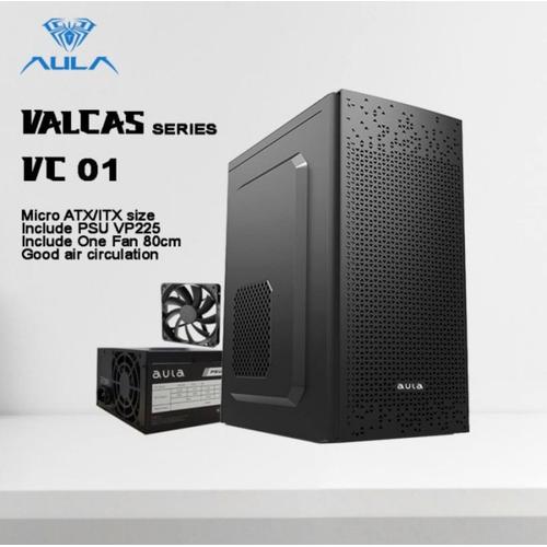 Jual Casing Office PC Aula Valcas VC01 VC 01 VC-01 mATX PSU 500W + Fan ...