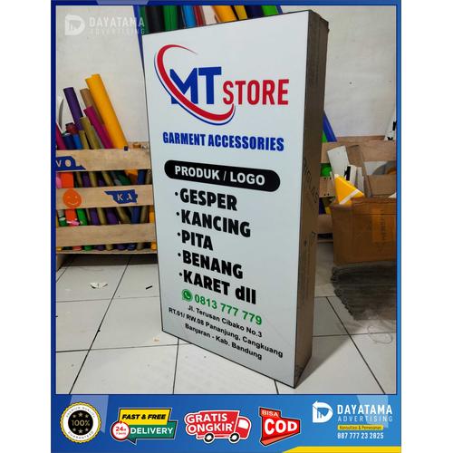 Jual neon box 2 sisi kotak dan neon box 2 sisi bulat custom - Kab ...