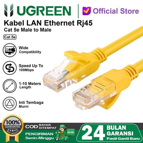 Jual UGREEN Kabel LAN RJ45 Cat 5e UTP Gigabite Ethernet 100Mbps 1M 5M ...