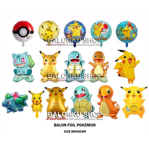 Jual Balon Foil Pokemon / Balon Pikachu / Balon Foil Pikachu - BULAT B ...