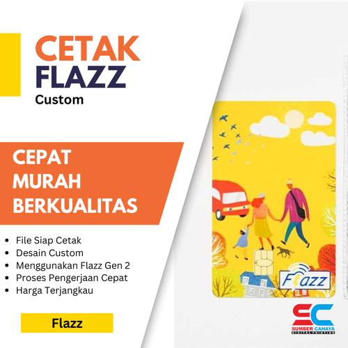 Jual CETAK KARTU FLAZZ CUSTOM FOTO LOGO SENDIRI / PRINT UV E MONEY ID ...