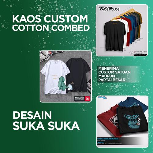 Jual Kaos Custom Satuan Desain Suka Suka Full Color Sablon DTF - A3+A3 ...