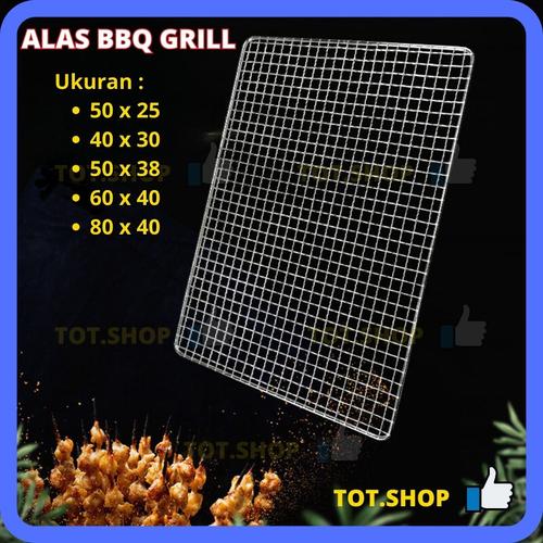 Jual Alas BBQ Grill Jaring Panggangan BBQ Tatakan Bakaran Sosis - 60 x ...