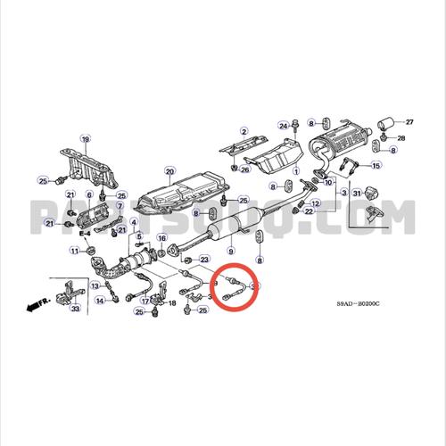 Jual Senso Oksigen O2 Oxygen Honda Crv Gen 2 2400cc 2002-2006 - Jakarta ...