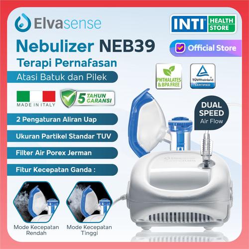 Promo ELVASENSE | Air Compressor Nebulizer NEB39 | Nebu Dual Speed ...