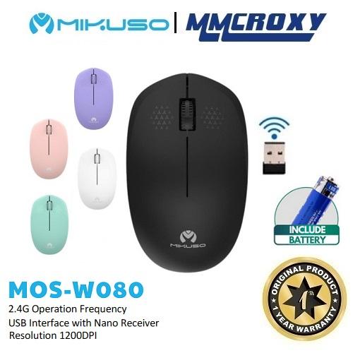 Promo Mikuso MOS-W080 Mouse Wireless 2.4G 1200DPI - Hitam - Jakarta ...