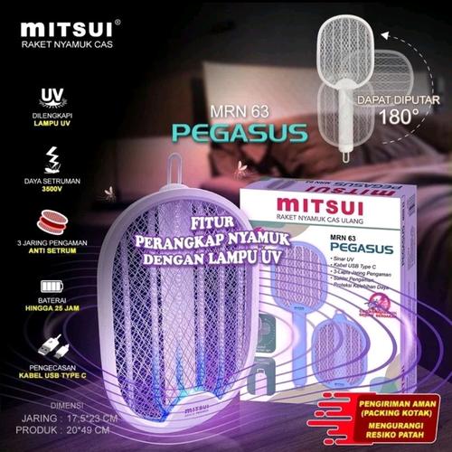 Jual Raket Nyamuk Charge MITSUI PEGASUS MRN 63 Packing Kotak - Kab. Bekasi - UTAMA JAYA LISTRIK ...