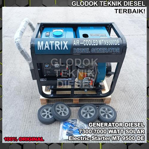 Jual Genset Generator Solar 7300 7000 Watt Matrix Diesel Open MT 9500 ...