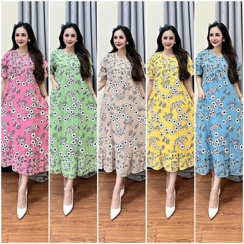 Promo daster ruffle viral kekinian Daster Wanita Rayon premium Motif ...
