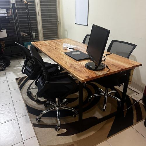Jual meja kerja kantor/meja kayu 225×90cm costum - Kota Tangerang ...