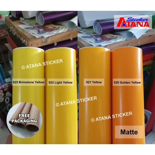 Jual Skotlet Kuning Doff Scotlet Dop Stiker Matte Sticker Decal Motor ...