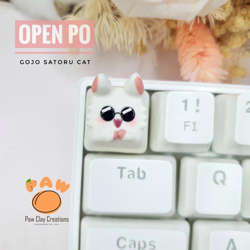 Jual artisan keycaps + keycap gojo satoru + kucing + mechanical ...
