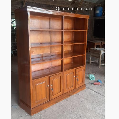 Jual Lemari Rak Buku Arsip Kayu Jati - Kab. Jepara - Quno Furniture ...