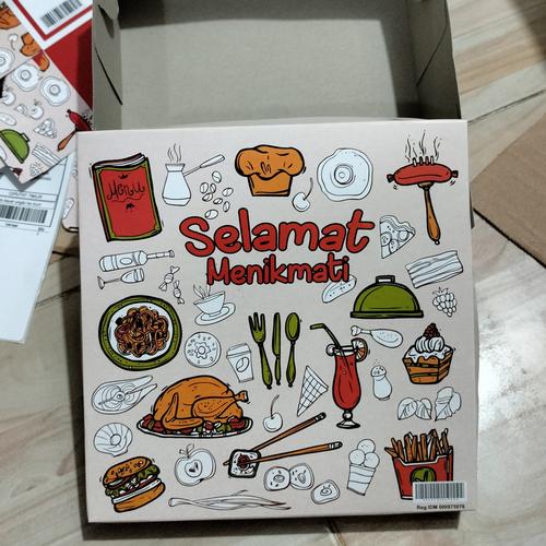 Jual Box Kardus Snack Kue Mantap TPS 18x18 Dus Kotak Roti Motif Print ...