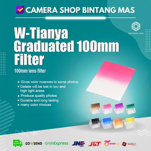 Jual W-Tianya Graduated 100mm Filter (Oren/Biru/Pink/Hitam/Tobacco ...