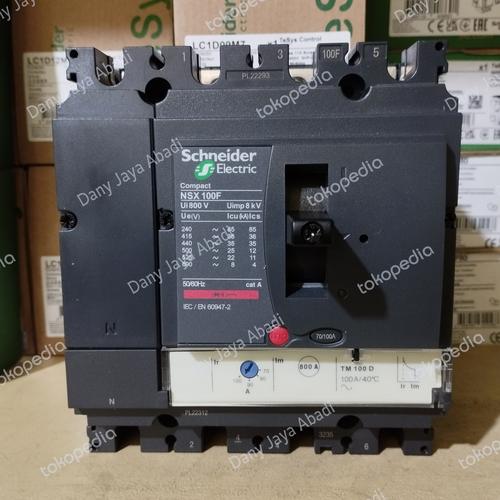Jual mccb schneider nsx250n 50ka 4p 4phase 200a 250a nsx250 nsx 250n ...