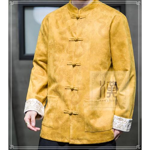 Jual CHEONGSAM PRIA BAJU IMLEK SANGJIT CHINESE CHINA GOLD DRAGON ...