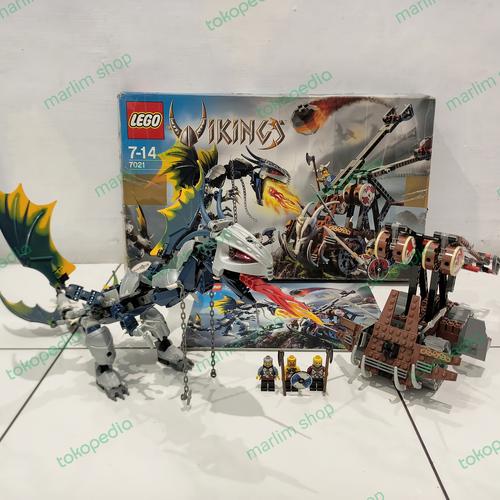 Jual lego 7021 Viking Double Catapult vs The Armoured Ofnir Dragon ...