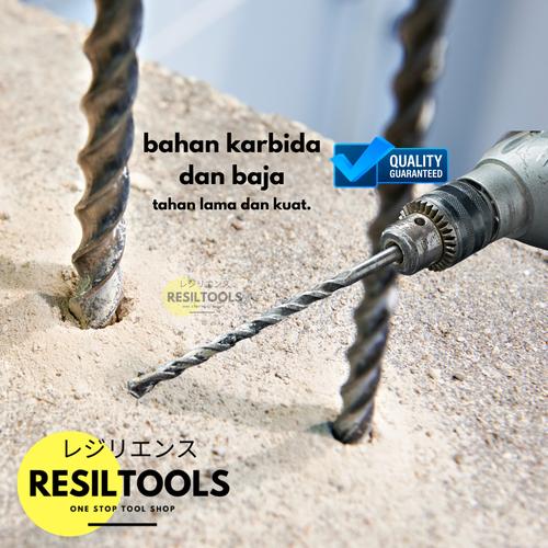 Promo mata bor beton 8 x 350 mm batu SDS drill bit concrete dinding ...