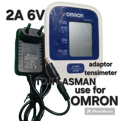 Jual ADAPTOR COLOKAN CHARGER UKUR TENSIMETER OMRON HEM 8713 TENSI 6V ...