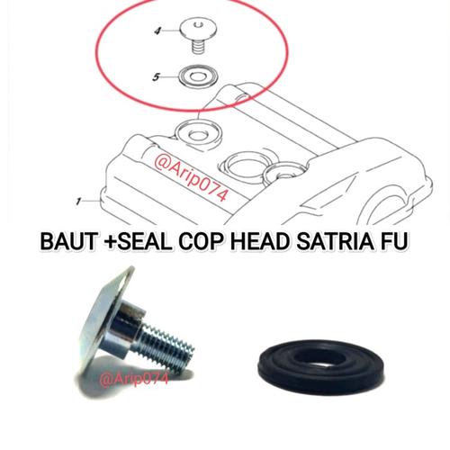 Jual BAUT TUTUP HEAD SATRIA FU KARET SEAL HEAD SATRIA FU 150 COVER HEAD ...
