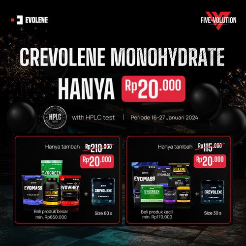 Jual Evolene Evomass Isolene Whey Protein Tebus Crevolene Mono 30 serving - Paket Crevo 30s ...