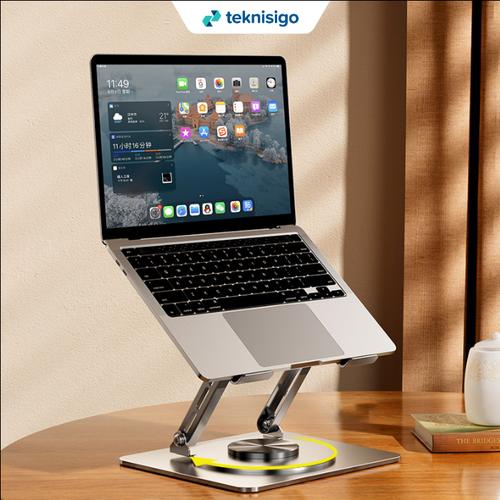 Jual Laptop Stand Rotatable Putar Alumunium Tablet Holder Untuk 10 ...