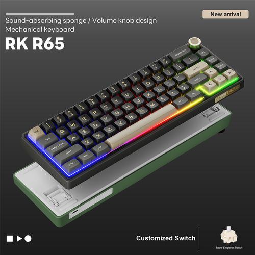 Jual Royal Kludge RK R65 Knob 65% Gasket Mechanical Keyboard - Jakarta ...