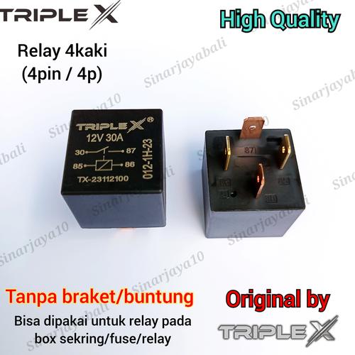 Jual relay 4kaki 4p 4pin rellay polos rata rilay kotak sekring box ...