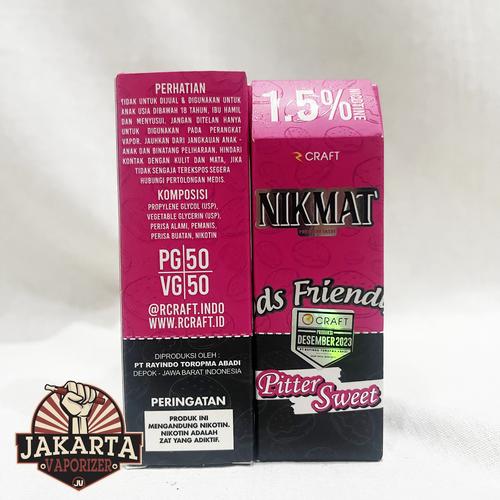 Jual PODS FRIENDLY NIKMAT V3 PITTER SWEET 30ML BY RCRAFT - Jakarta ...