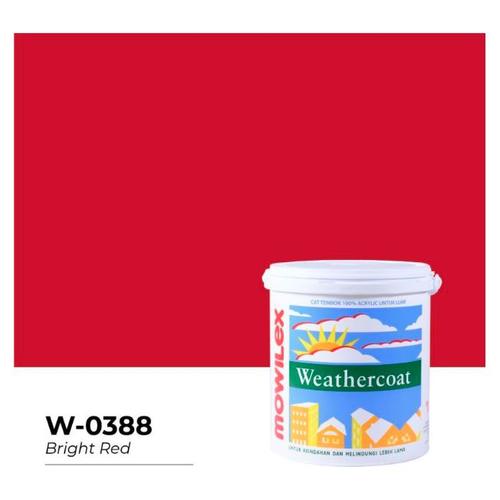 Jual CAT TEMBOK MOWILEX WEATHERCOAT - BRIGHT RED W-0388 - DECORCRYL ...