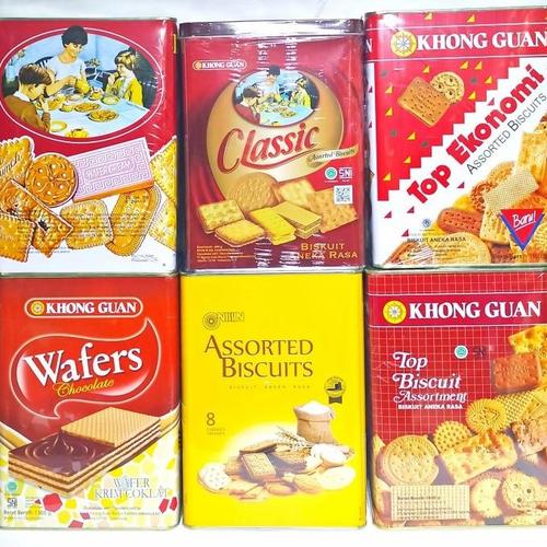 Jual PROMO BISKUIT KHONG GUAN KALENG BESAR ORIGINAL - WAFER 1300 gr ...