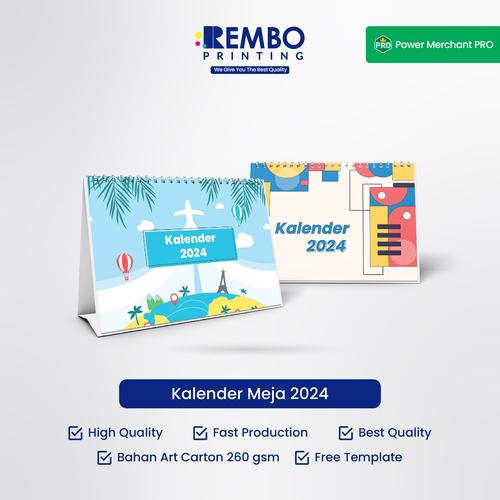 Jual Kalender Meja - Calendar Meja 2024 Spiral - Custom 21x15 Cm - BW ...