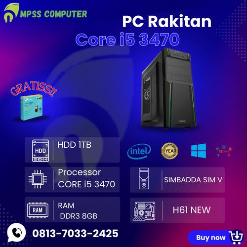 Jual PC RAKITAN I5 3470 RAM 8GB HDD 1TB CASING SIM V - Kab. Sukoharjo ...