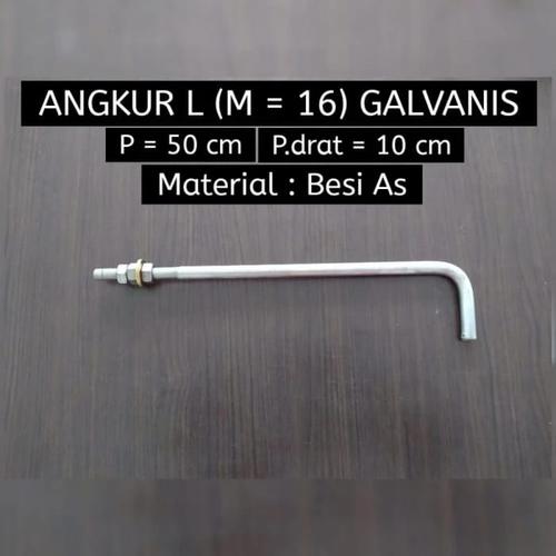 Jual Angkur L Galvanis ST41 ukuran M16 x 50 x 10 - Kab. Demak ...