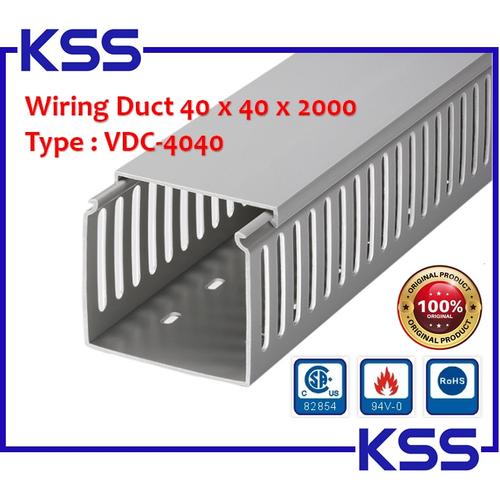 Jual Kabel duct pvc 40x40 KSS warna abu panjang 2.0 meter close slotted ...