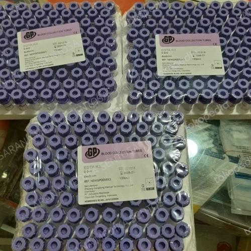 Jual Tabung edta 0.5 ml, vacuum tube,blood vacutainer ,tabung ungu 0 ...