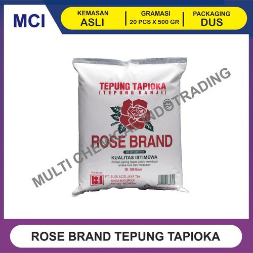 Jual TEPUNG TAPIOKA ROSE BRAND 500 GR - 1 DUS 20 PCS / TEPUNG SAGU ...