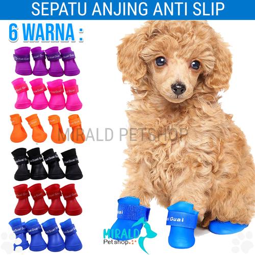 Jual Sepatu Anjing Besar Anti Slip Sepatu Anjing Kecil Tahan Air Dog ...