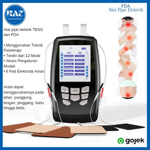 Jual Alat Pijat Elektrik TENS FDA Terapi Akupuntur Pulse Ems Massage 6 ...